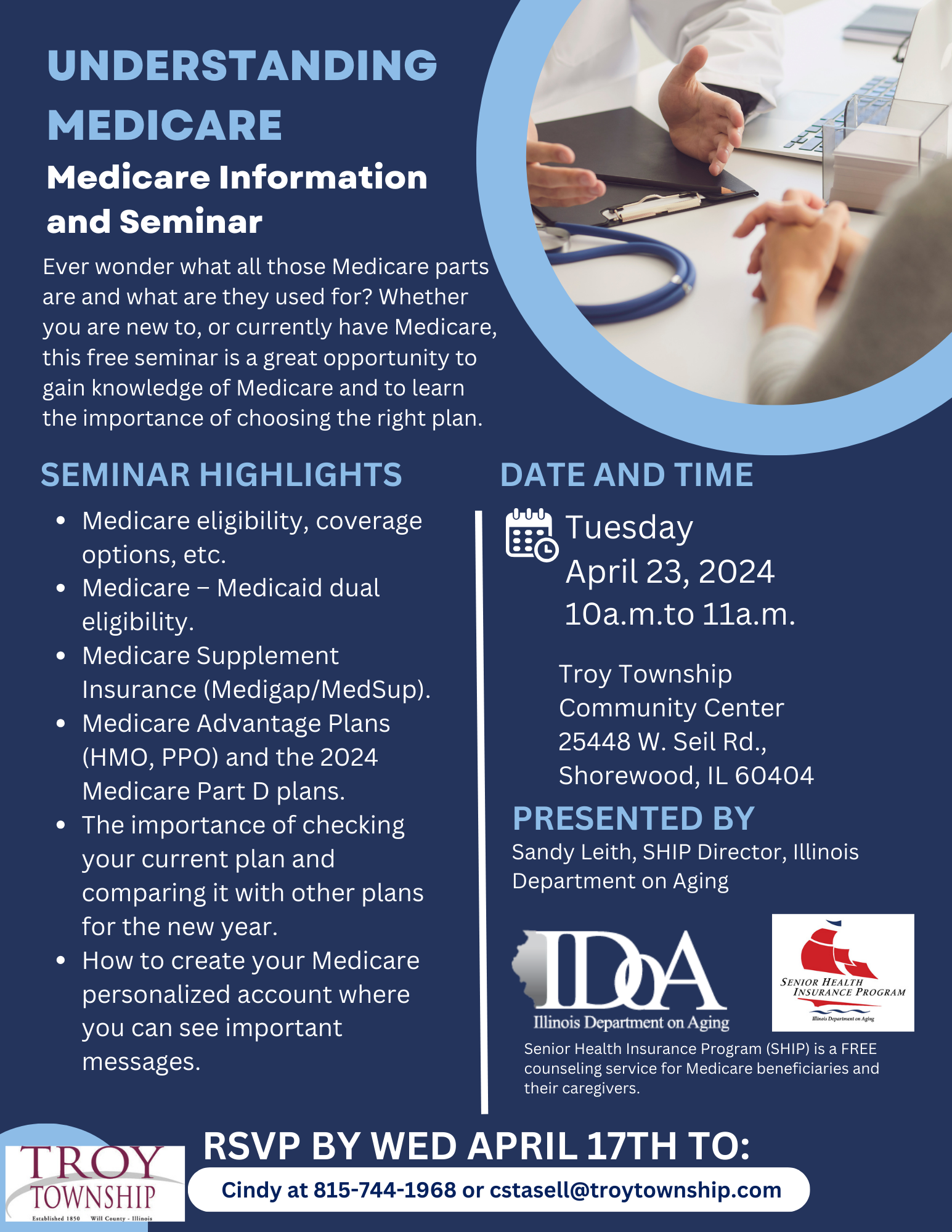 Seminar – Understanding Medicare: Medicare Information 10am-11am – Troy ...